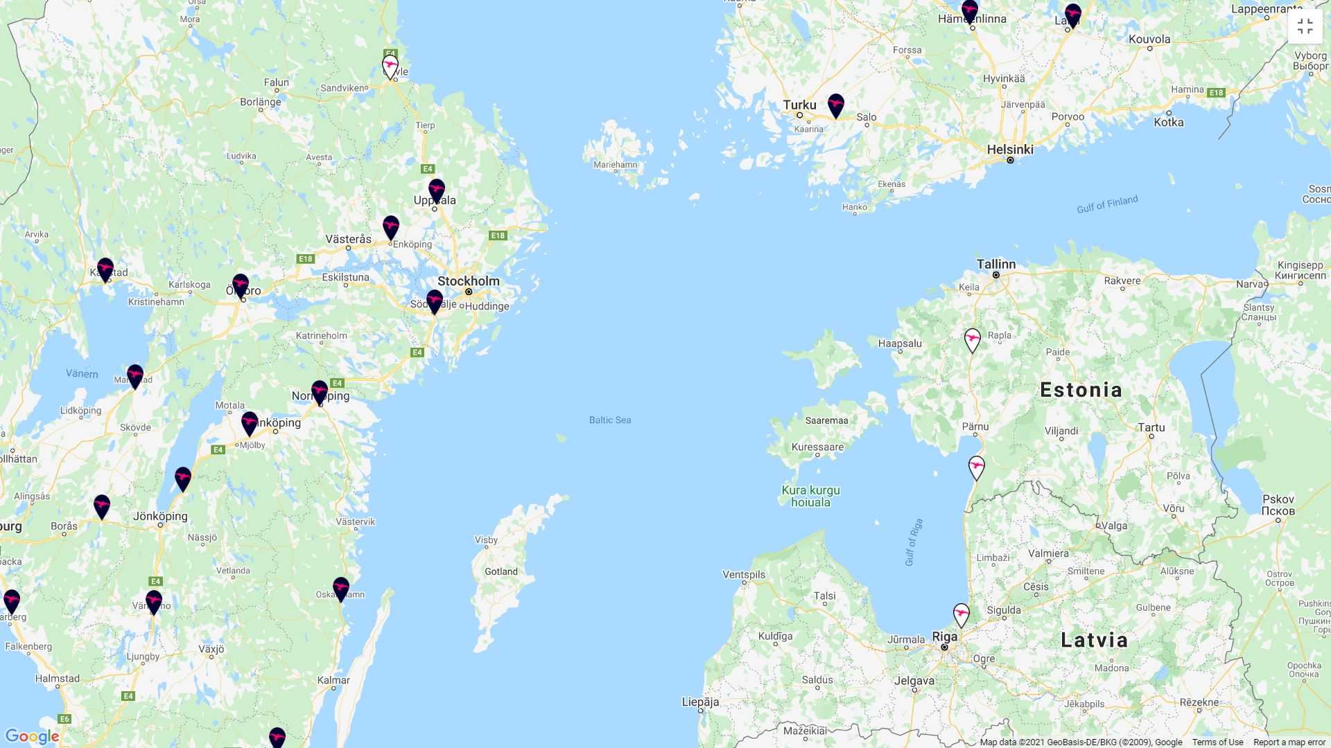 REVEALED: 2021 European Map of Ionity Fast-Charging Stations