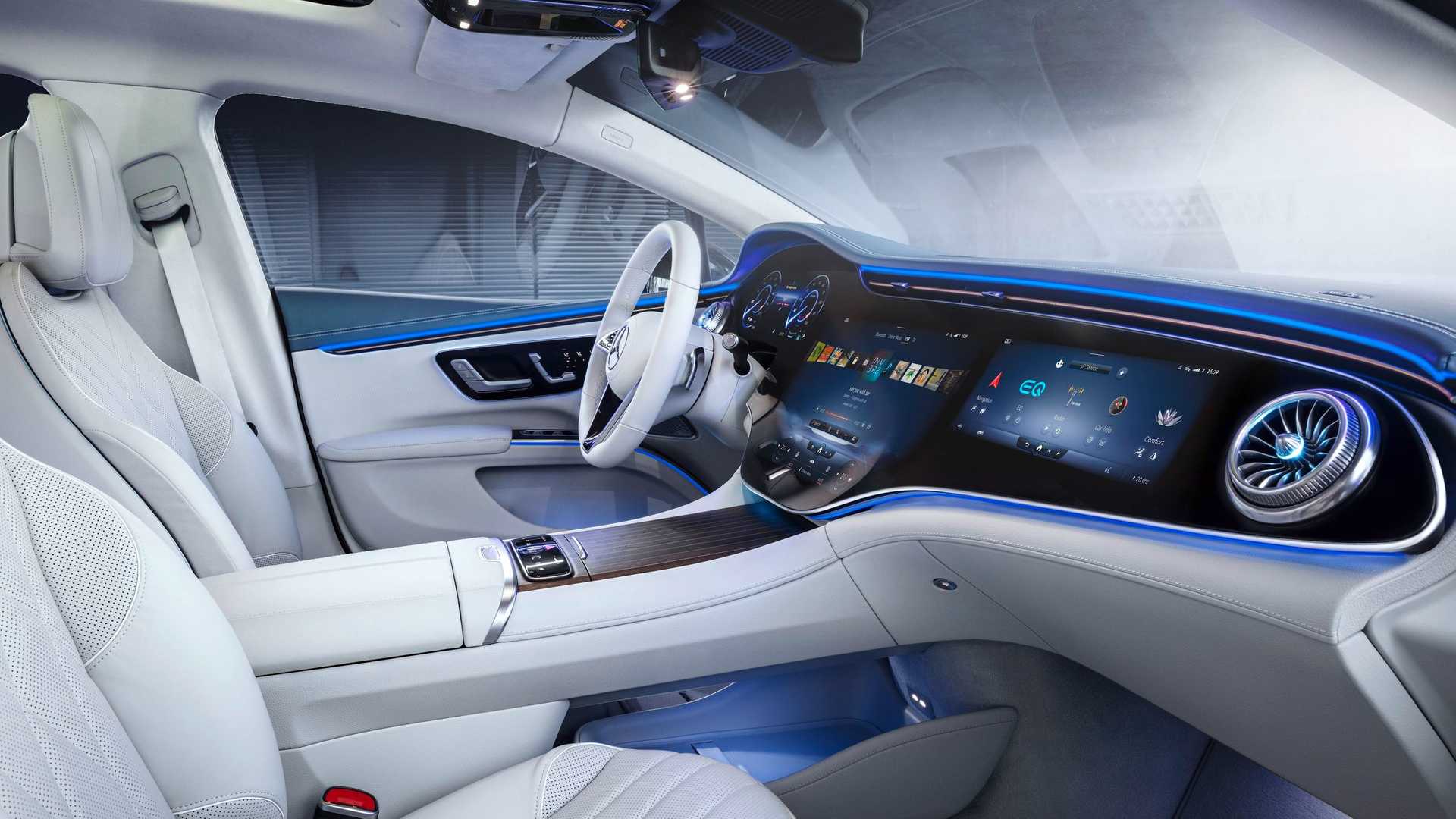 The Luxurious Interior of the Mercedes-Benz All-Electric EQS Revealed ...