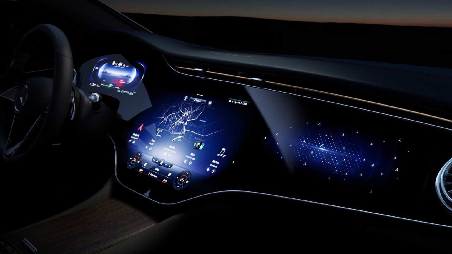 The Luxurious Interior of the Mercedes-Benz All-Electric EQS Revealed ...