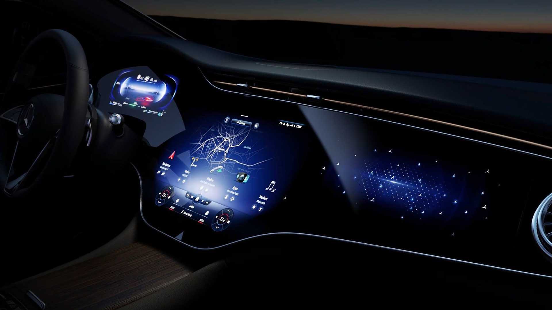 The Luxurious Interior of the Mercedes-Benz All-Electric EQS Revealed ...