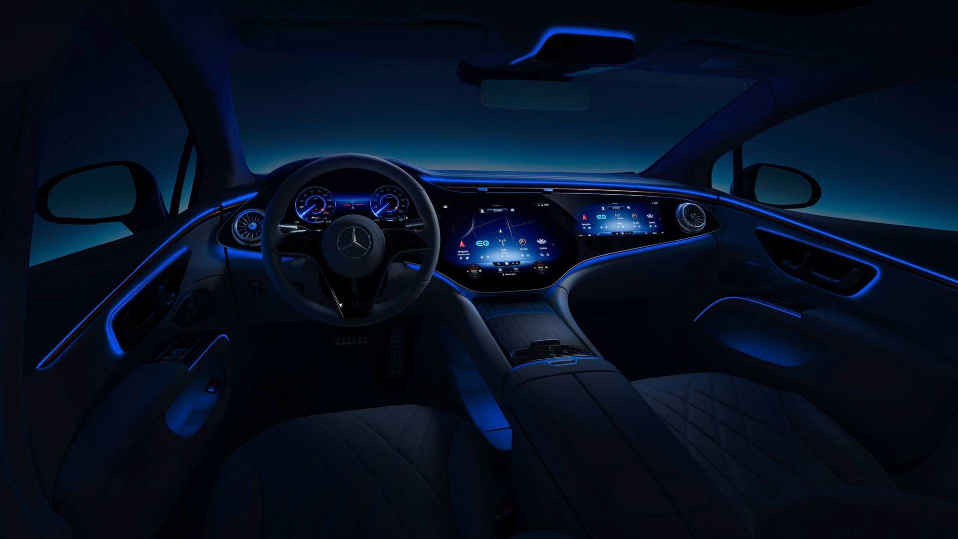 The Luxurious Interior of the Mercedes-Benz All-Electric EQS Revealed ...